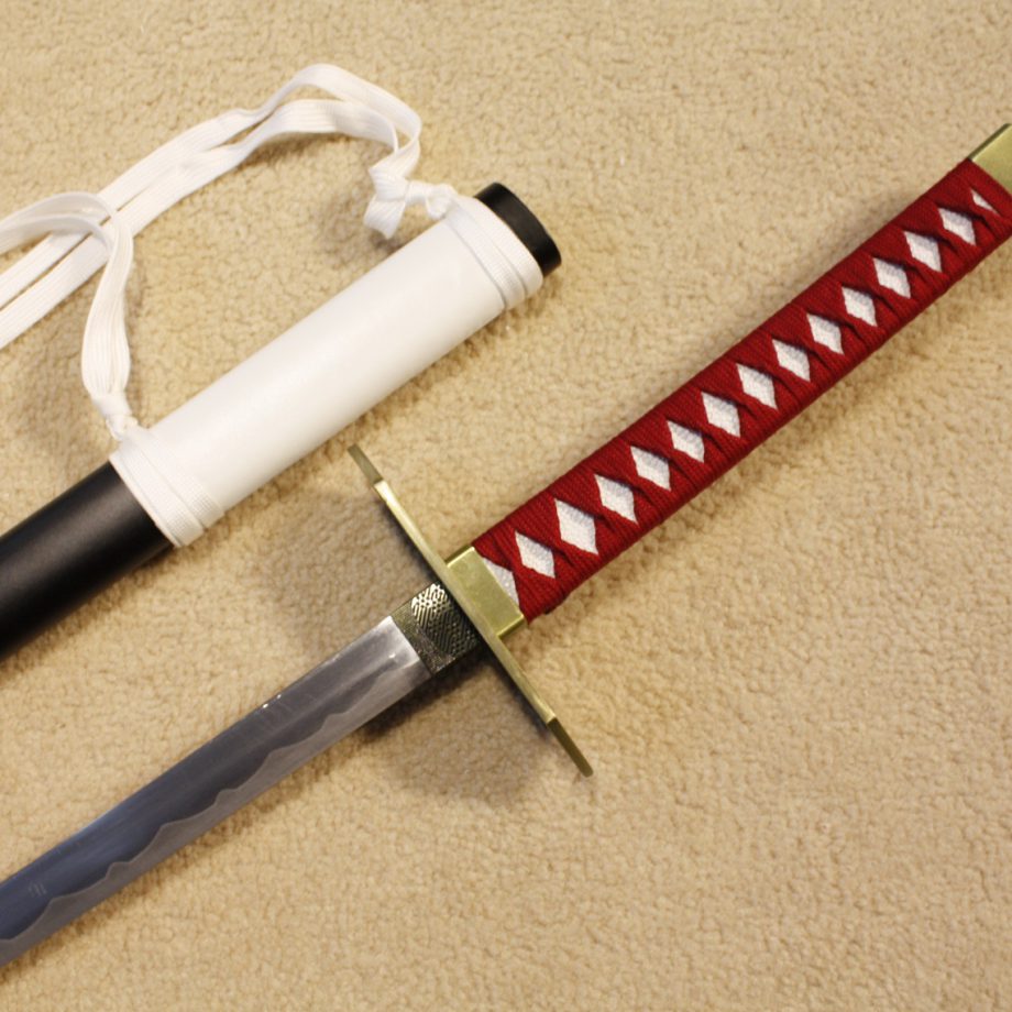 S0245 ANIME BLEACH KUROSAKI ISSHIN ENGETSU ZANPAKUTO SWORD W/ HAMON ...
