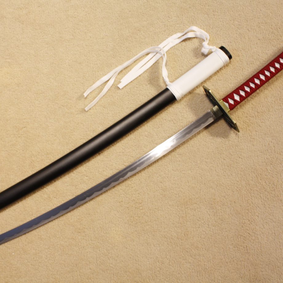 S0245 ANIME BLEACH KUROSAKI ISSHIN ENGETSU ZANPAKUTO SWORD W/ HAMON ...