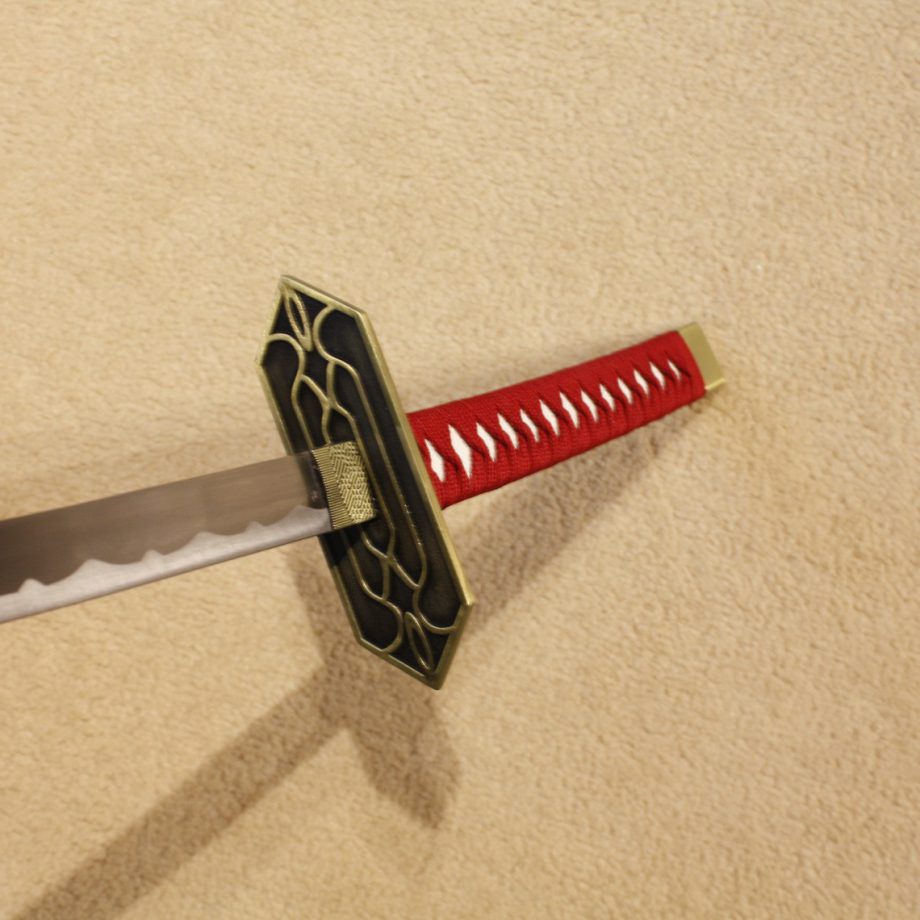S0245 ANIME BLEACH KUROSAKI ISSHIN ENGETSU ZANPAKUTO SWORD W/ HAMON ...